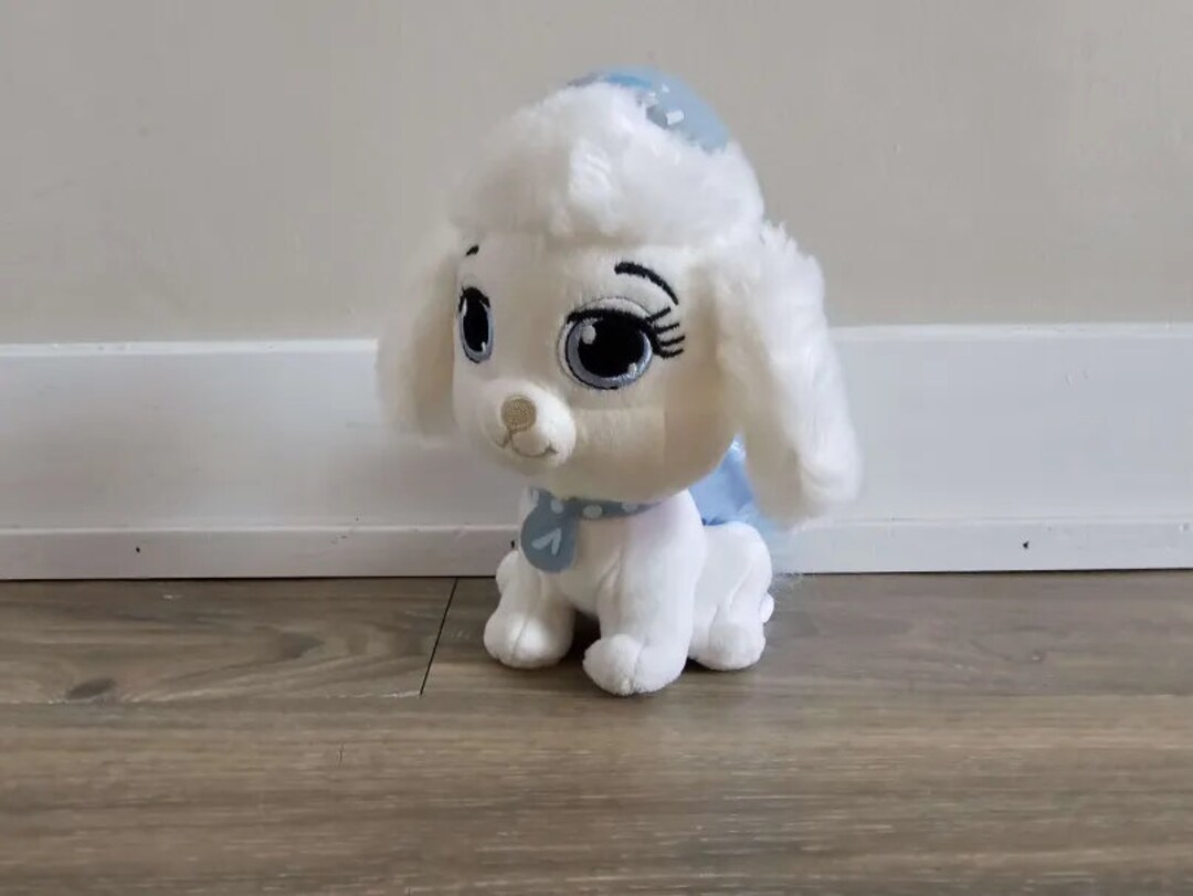 Disney Cinderella's Princess Palace Pets PUMPKIN White Puppy Dog Plush ...