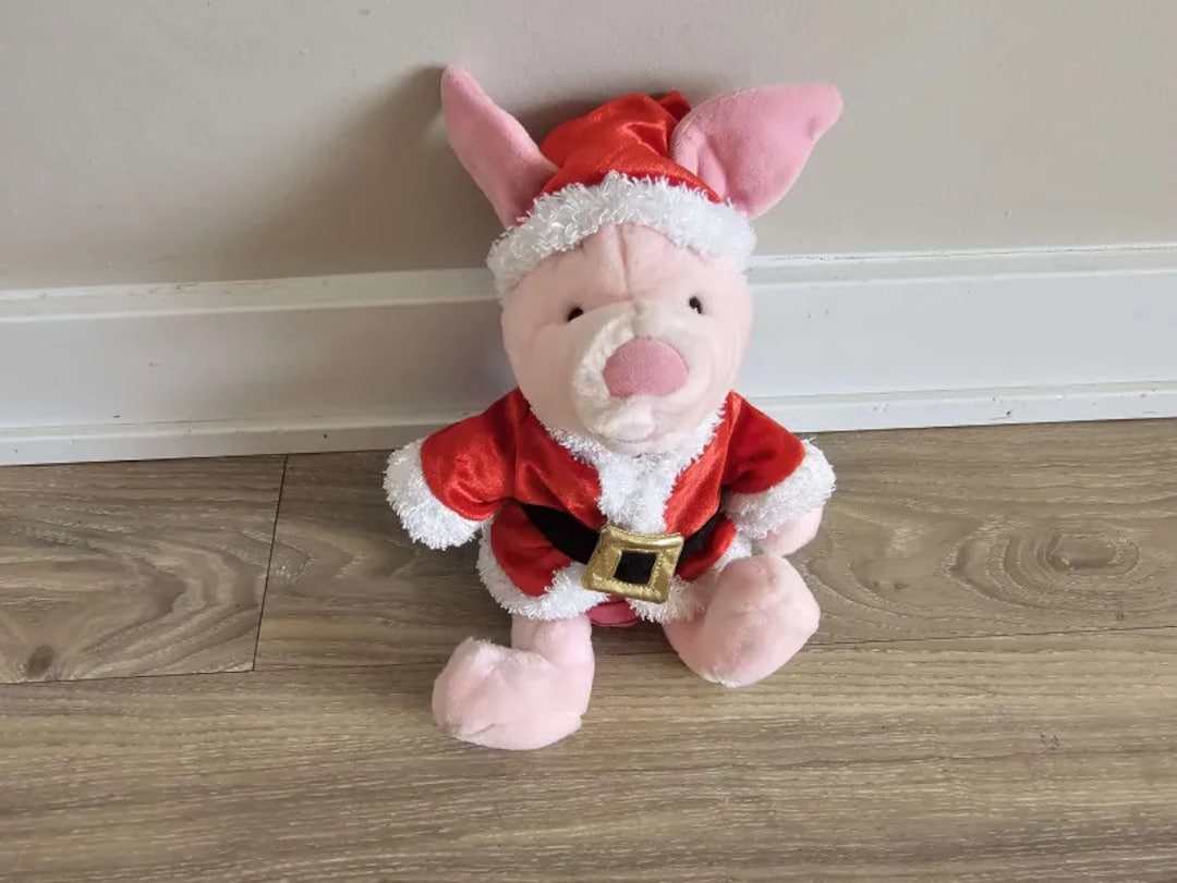 Disney Holiday Winnie the Pooh Piglet Stuffed Animal Plush Toy 14 - Etsy