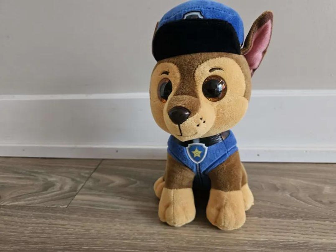 Ty Chase the Dog Paw Patrol Stuffed Animal Plush Toy 10" - Etsy