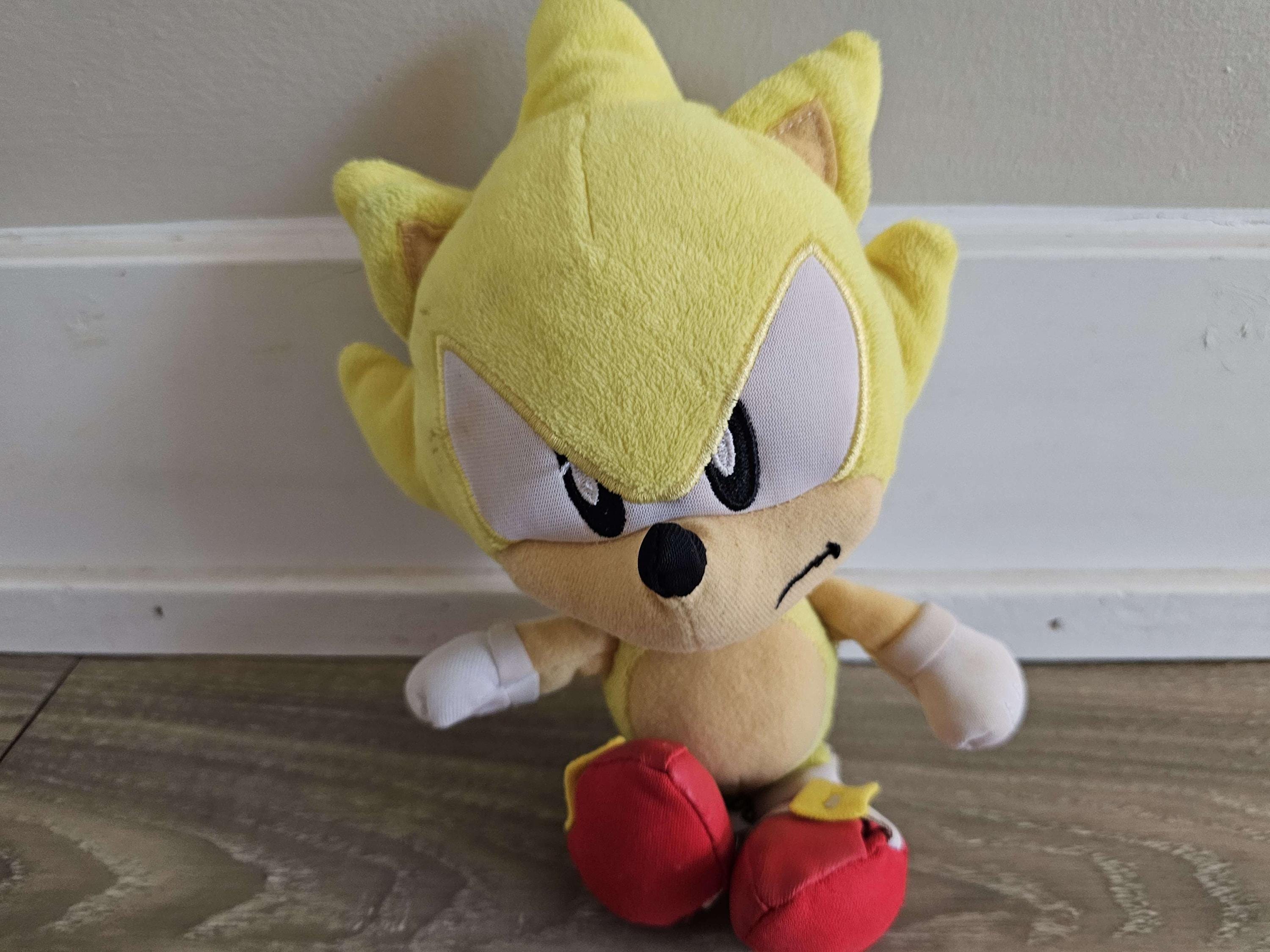 Sonic the Hedgehog Super Sonic Stuffed Animal Plush Toy 9" - Etsy
