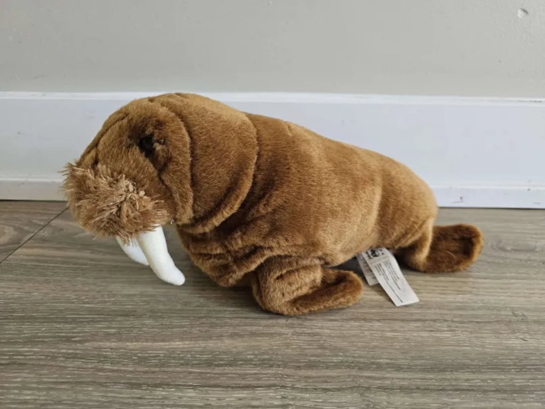 Vintage 1986 WWF Realistic Walrus Stuffed Animal Plush Toy 12.5" - Etsy