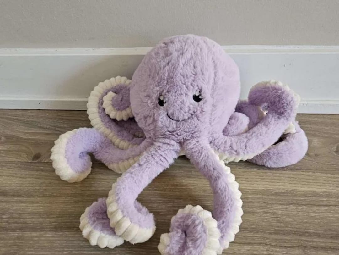 Cute Purple Octopus Stuffed Animal Plush Toy 12" - Etsy