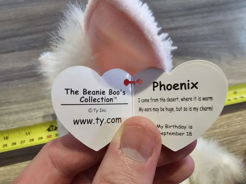 Ty Beanie Boos Phoenix the White Fox Stuffed Animal Plush Toy 7" - Etsy