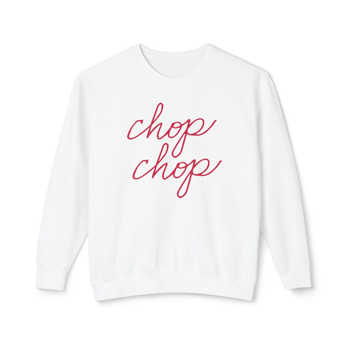 Chop Chop Cursive Atlanta Baseball Gameday & Tailgate Comfort Colors ...