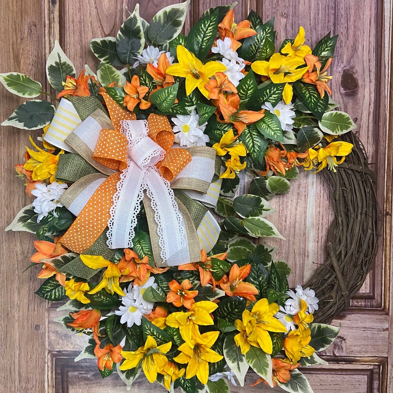 Large Spring Wreath - Etsy
