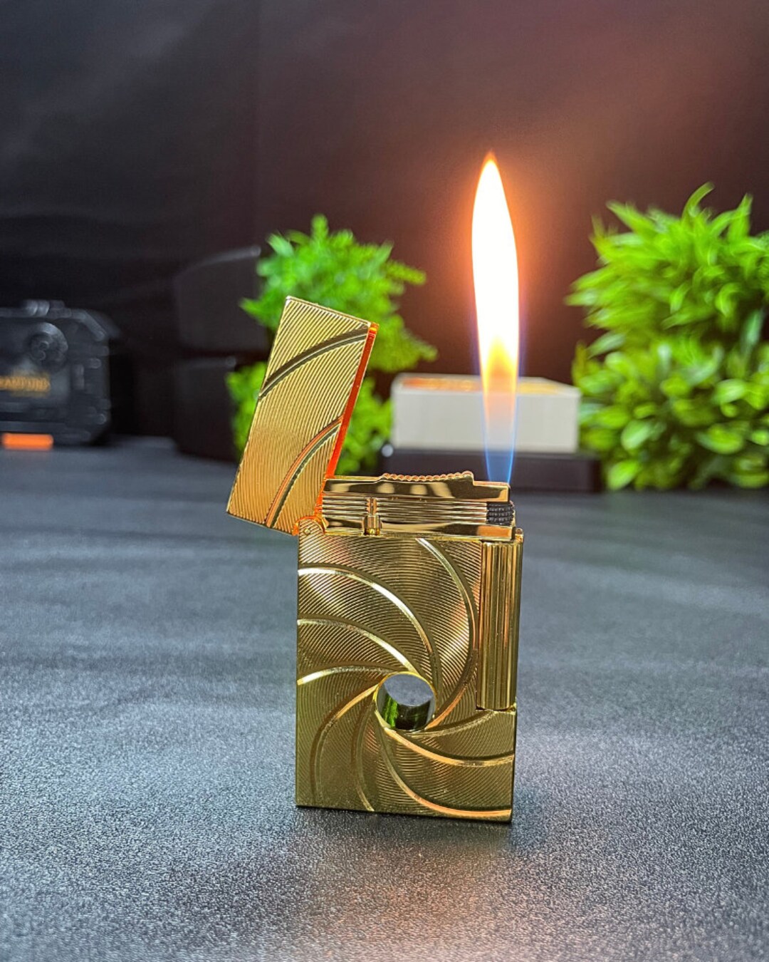 Premium 007 James Bond Lighter, Black, Gold, Silver Luxury Lighter ...