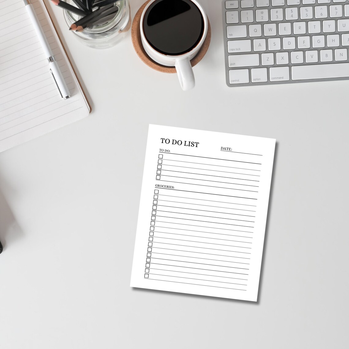 Simple to Do List, Basic to Do List, Printable to Do List, Task ...