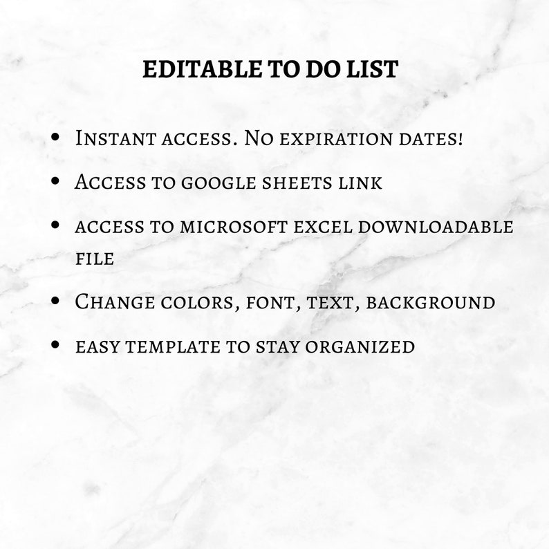 Excel to Do List, Task Tracker Spreadsheet, Simple to Do Workbook ...