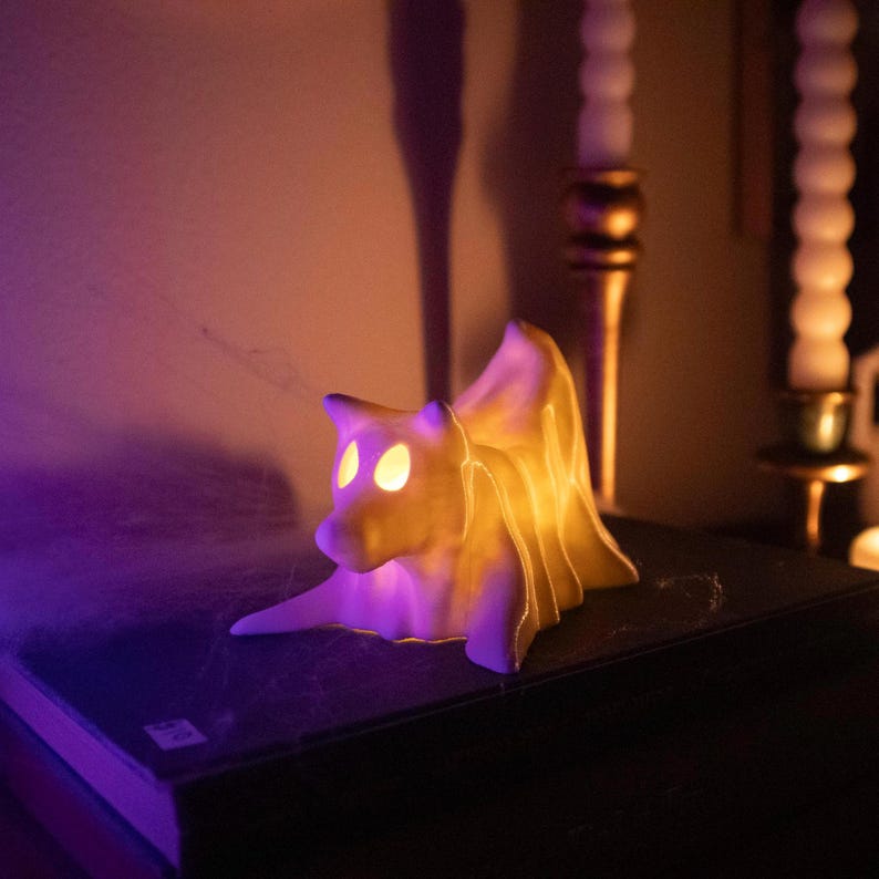 Ghost Dogs With LED Tea Lights- Halloween Home Decor & Perfect Gift for ...