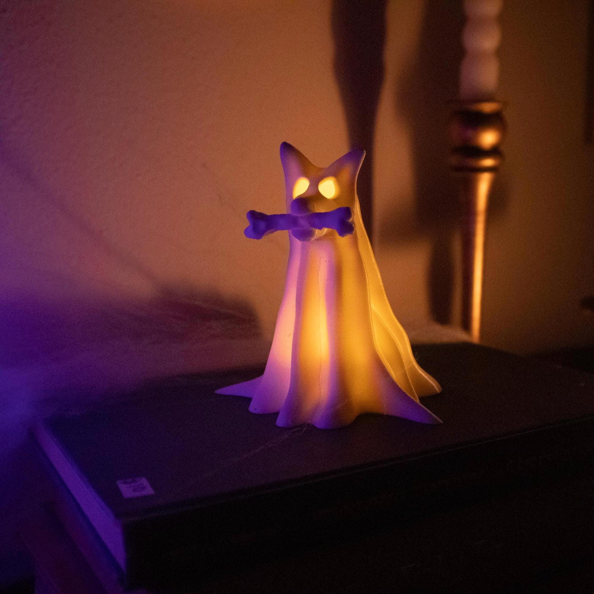 Ghost Dogs With LED Tea Lights- Halloween Home Decor & Perfect Gift for ...
