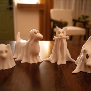 Ghost Dogs With LED Tea Lights- Halloween Home Decor & Perfect Gift for ...