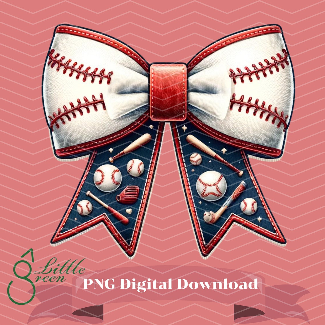 Baseball Coquette Bow PNG Digital Download for Crafts, Invitations, and ...