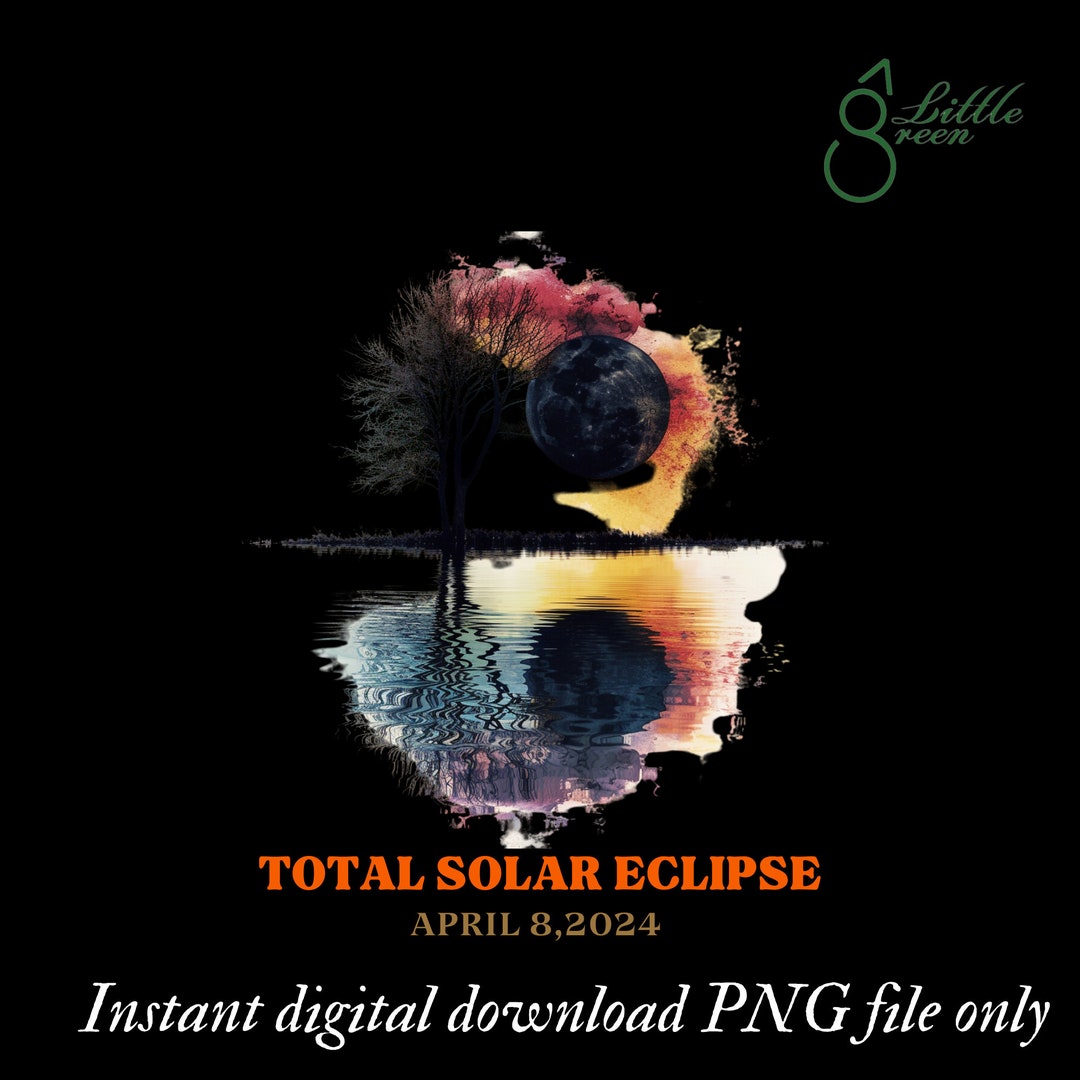 Eclipse PNG, Eclipse solar 2024 PNG Descargar Ilustración de evento de astronomía de alta ...