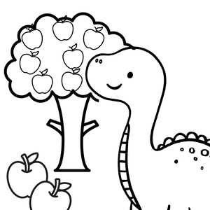 Dinosaur Coloring Pages- Homeschool, Toddlers, Preschool, Instant ...