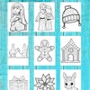 Dog-themed Coloring Pages-preschool-homeschool-motor Skills - Etsy