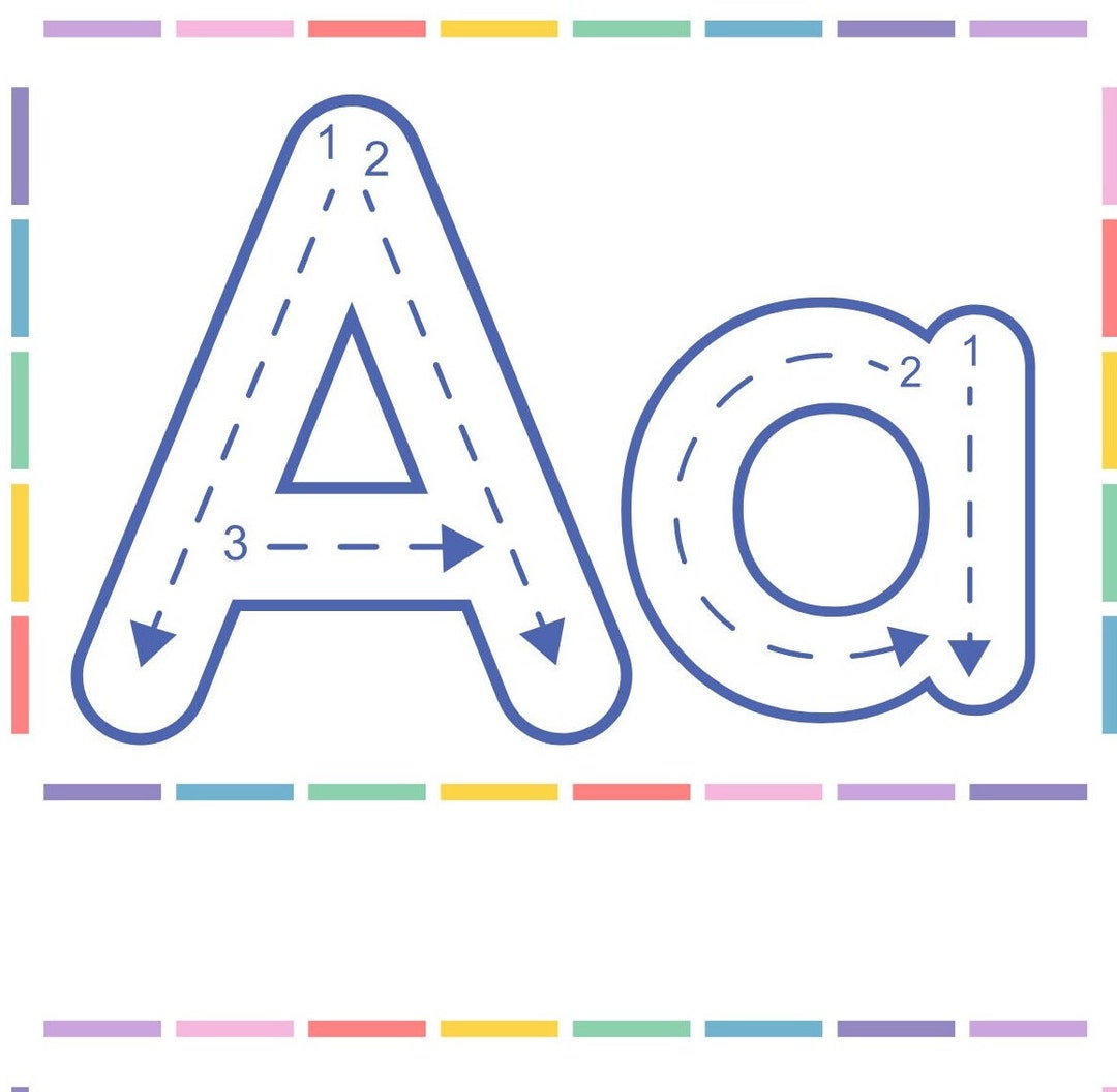 ABC Tracing Worksheets-preschool, Homeschool, Educators - Etsy UK