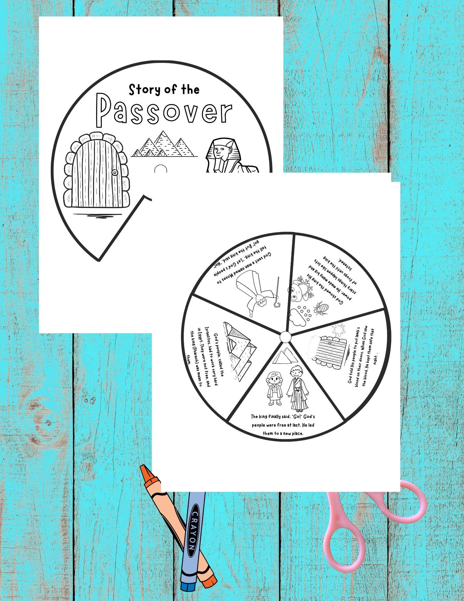 Passover Story Wheel – Printable for Kids - Etsy