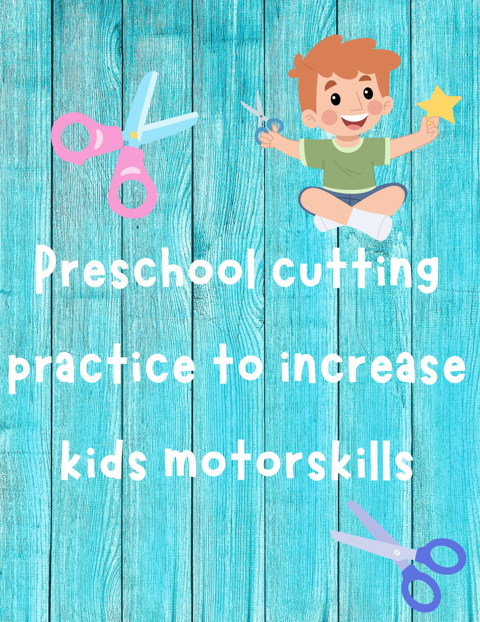 Preschool Scissor Practice Worksheets-homeschool-educational-motor ...
