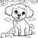 Dog-themed Coloring Pages-preschool-homeschool-motor Skills - Etsy