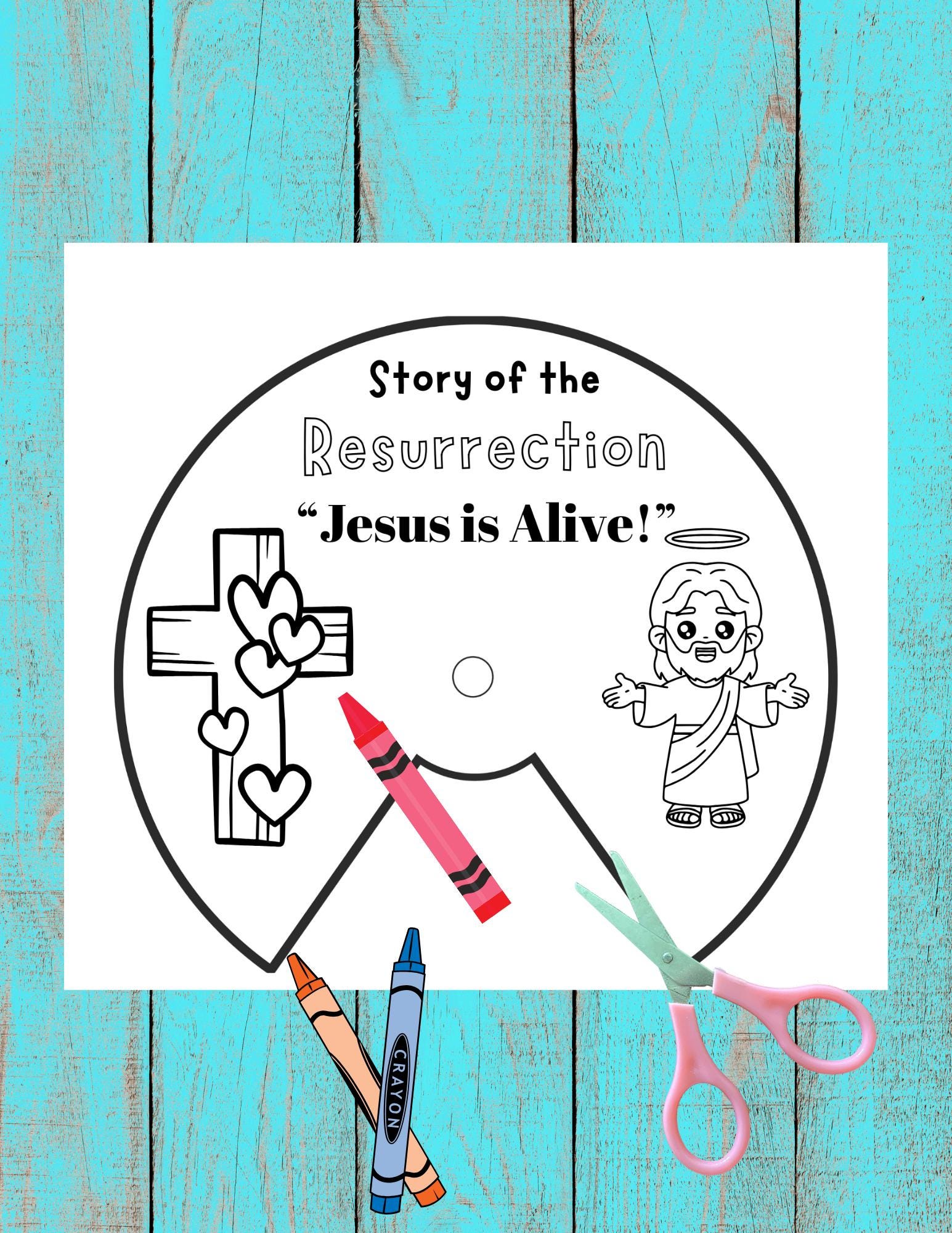 Resurrection Story Wheel – Printable for Kids - Etsy