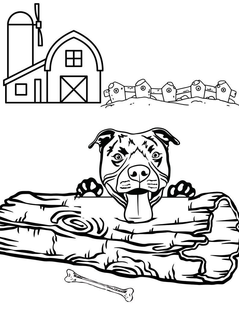 Dog-themed Coloring Pages-preschool-homeschool-motor Skills - Etsy