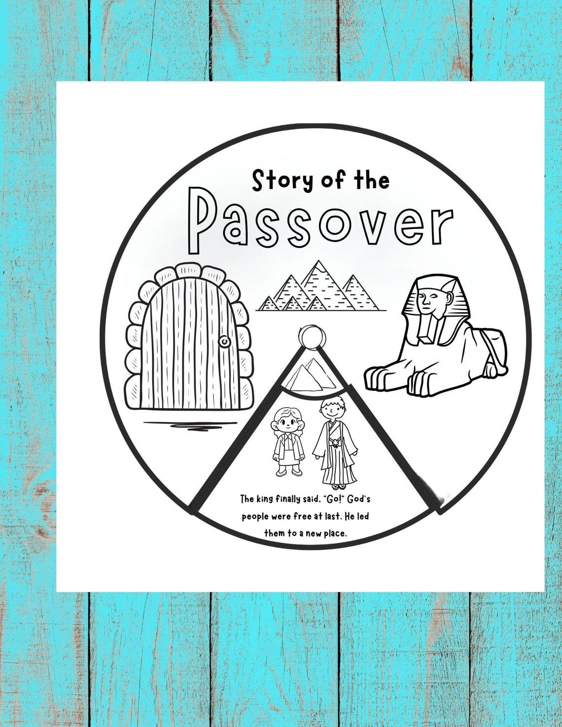 Passover Story Wheel – Printable for Kids - Etsy