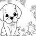 Dog-themed Coloring Pages-preschool-homeschool-motor Skills - Etsy