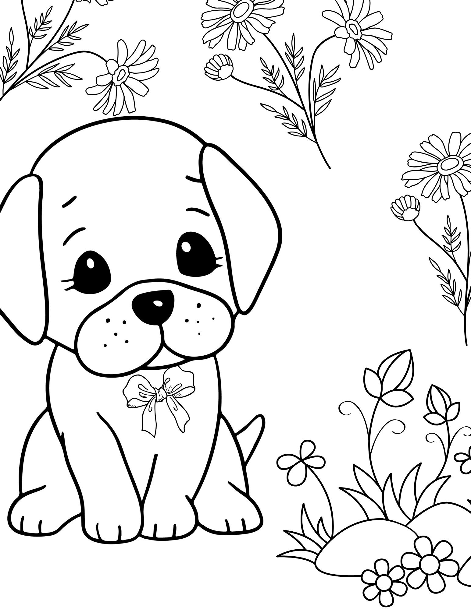 Dog-themed Coloring Pages-preschool-homeschool-motor Skills - Etsy