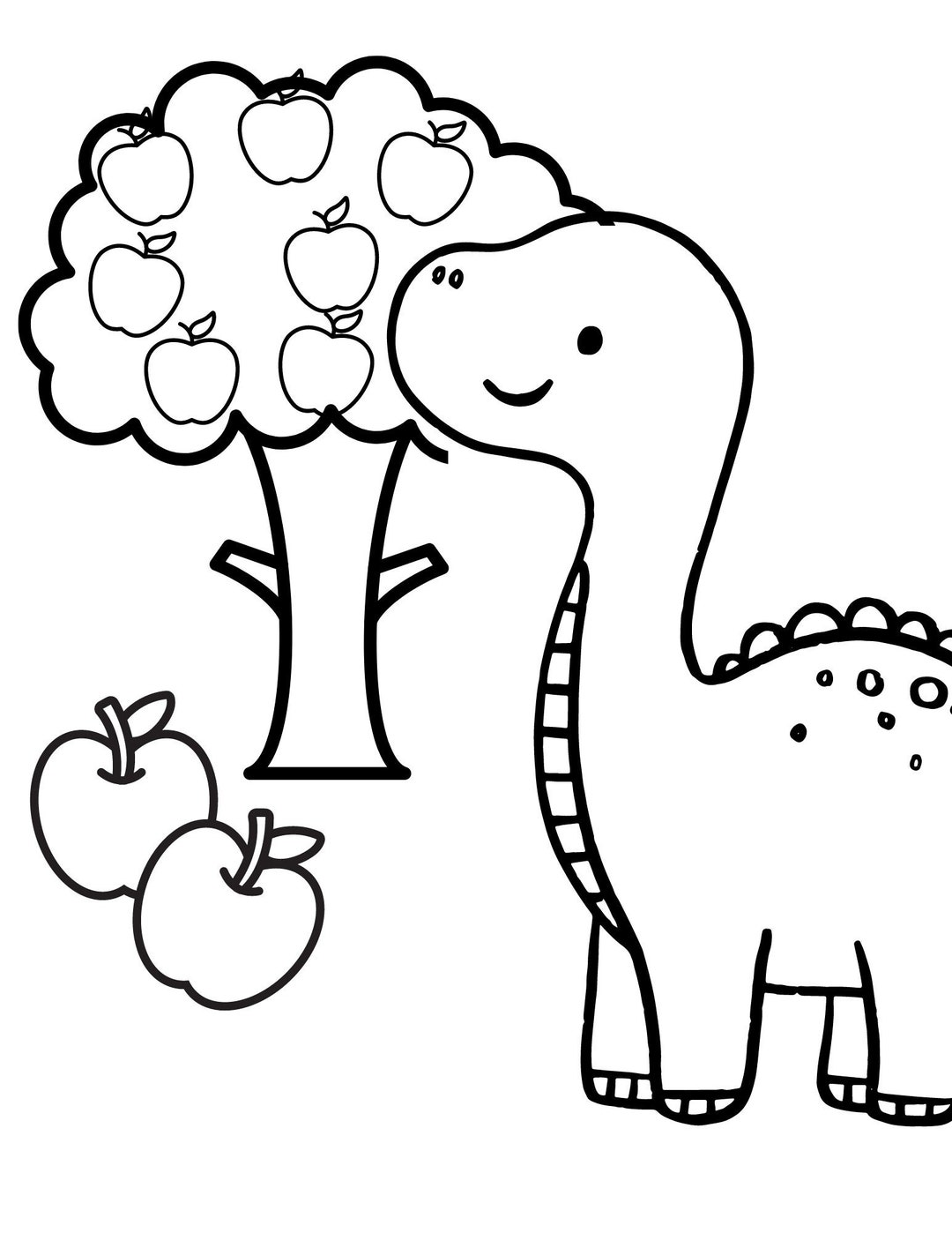 Dinosaur Coloring Pages- Homeschool, Toddlers, Preschool, Instant ...