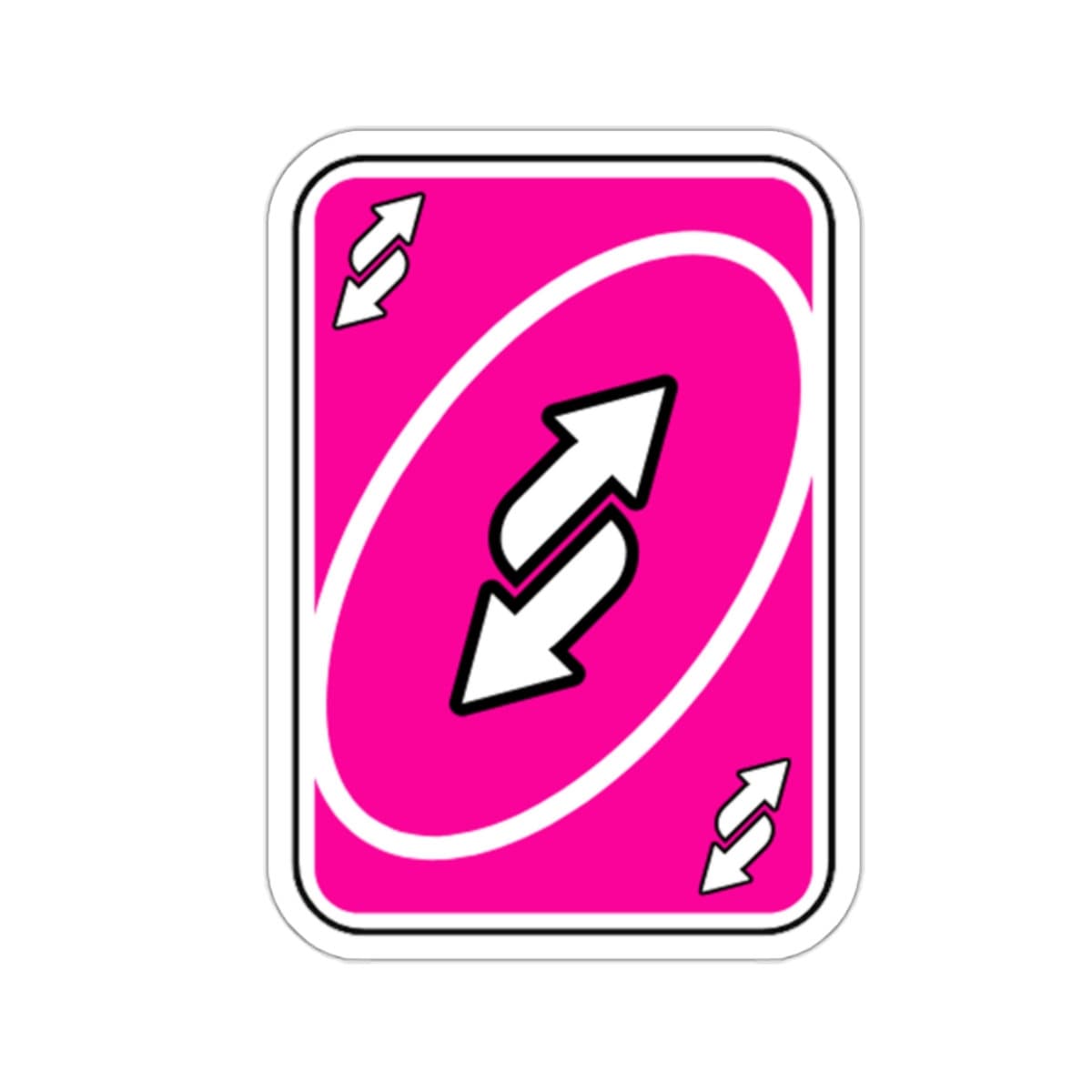 Uno Reverse Card Sticker