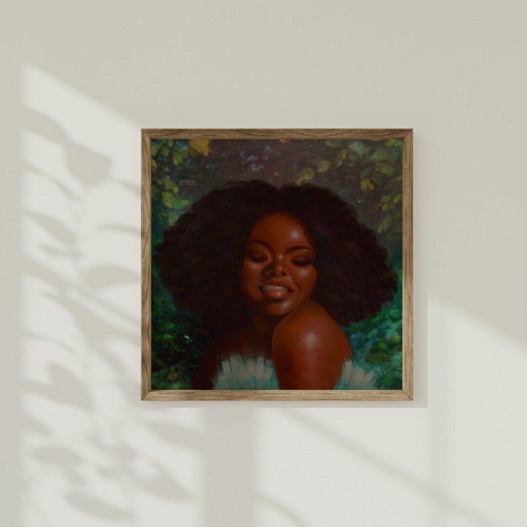 Full Bloom | Digital Painting, Black Girl Art, Giclée Print - Etsy