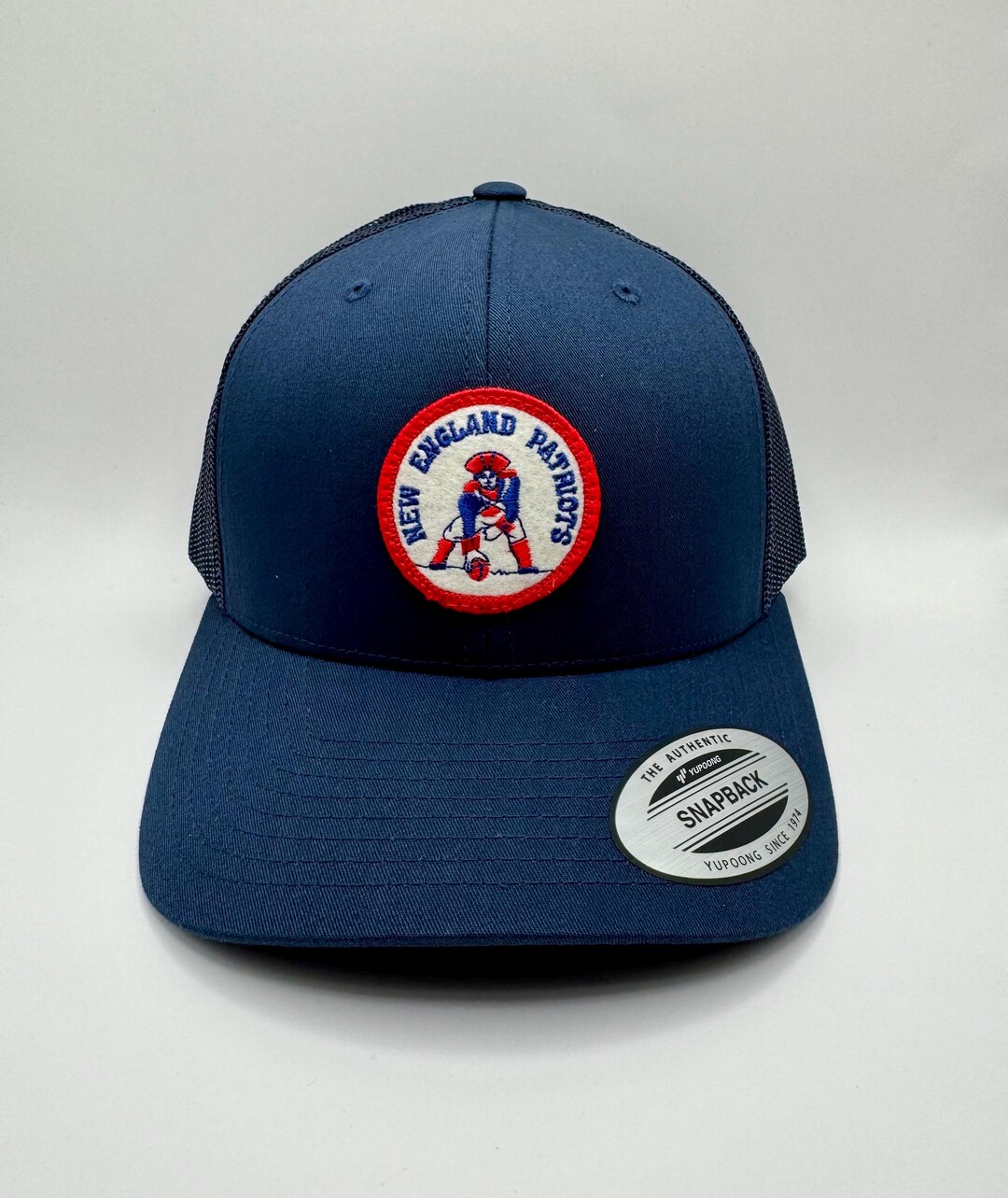 Pats Retro Football Patch Hat (navy Blue) - Etsy