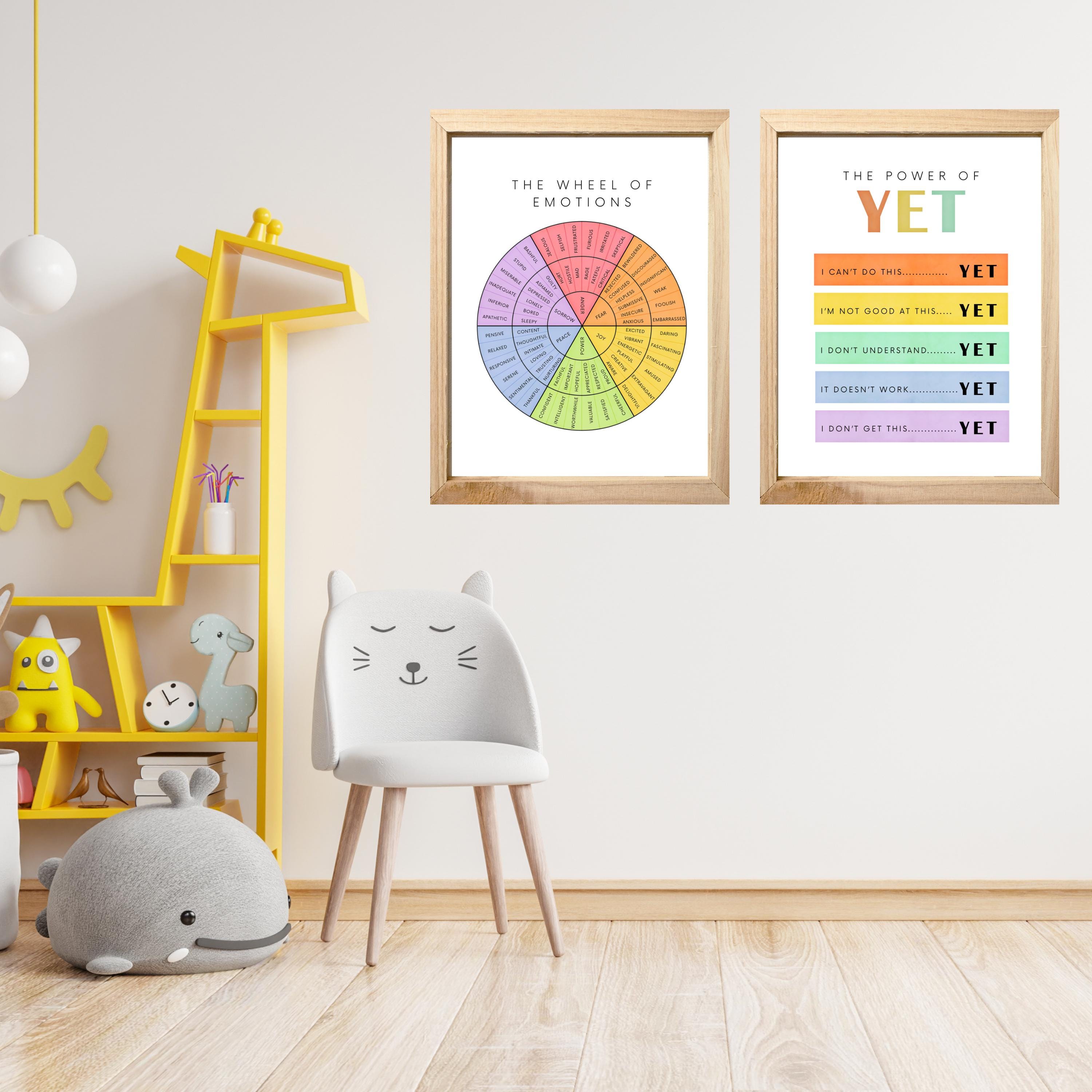 Calm Down Corner Posters: Rainbow Breathing, Wheel of Emotions (digital ...