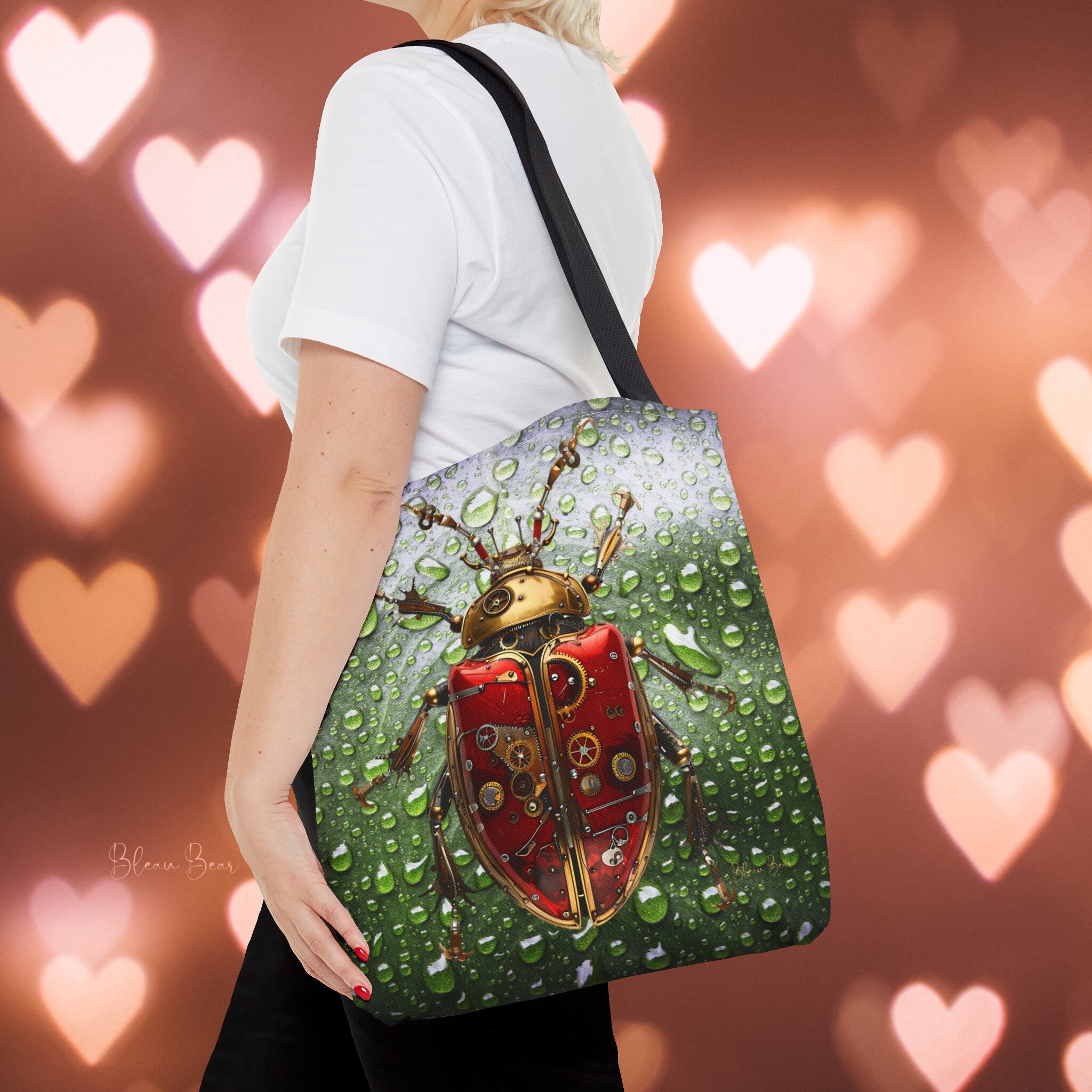 Red Beetle Tote Bag Carry All Original Art Tote Bag for Home or Office ...