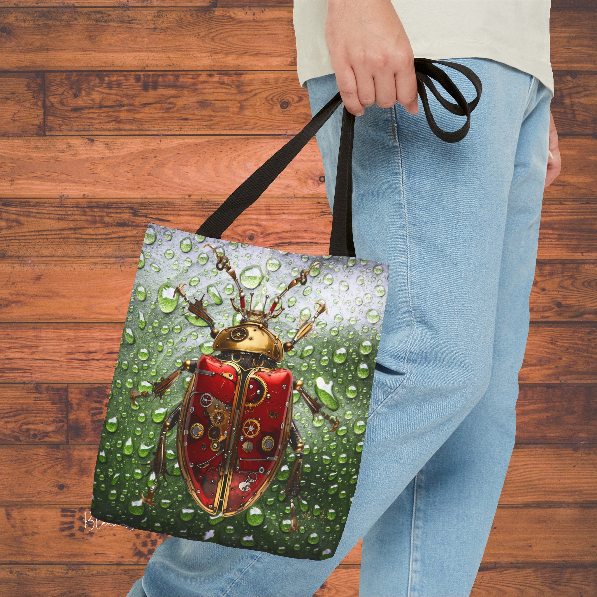 Red Beetle Tote Bag Carry All Original Art Tote Bag for Home or Office ...
