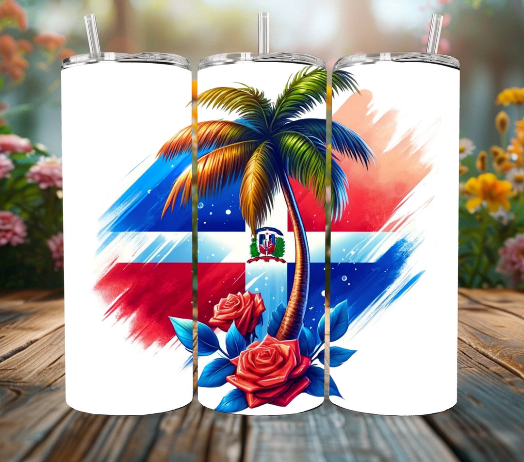 Dominican Png DR Flag Dominicana Dominican Republic Tumbler Wrap Svg ...