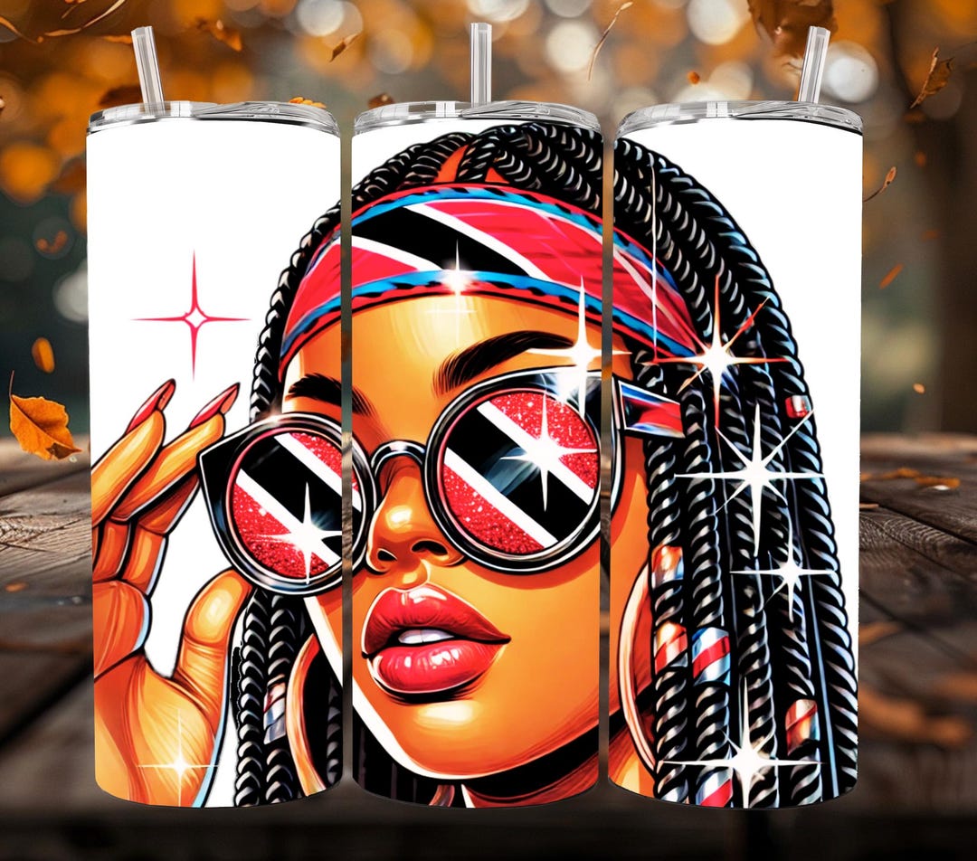 Trinidad Tobago Caribbean Carnival Art Png Black Girl Locs Afro Messy ...