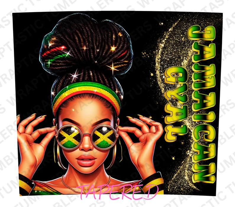 Jamaica Png Svg Afro Messy Bun Girl Svg Tumbler Wrap Jamaican Gyal Png ...