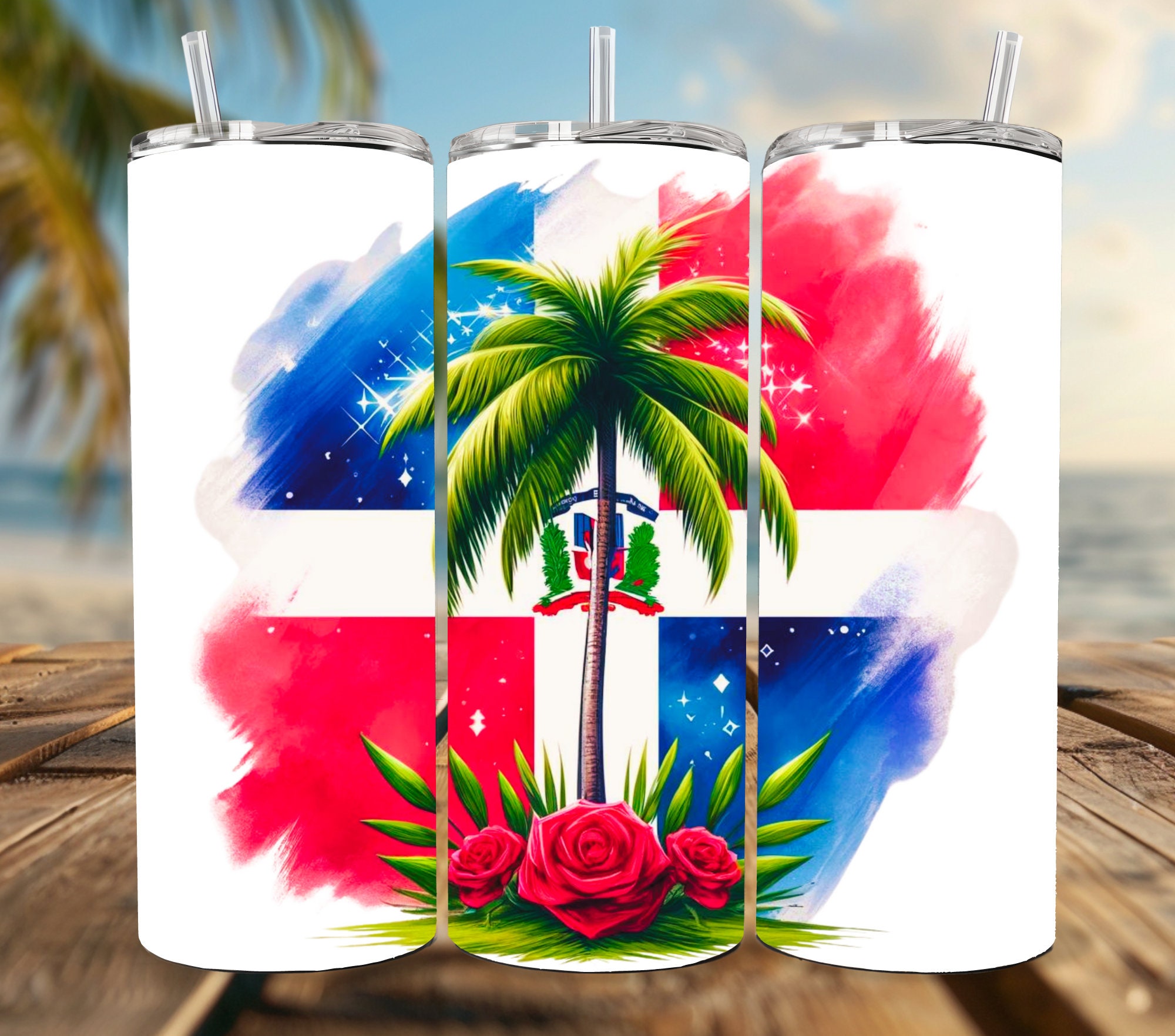Dominican Republic Tumbler Wrap Svg, Dominican Tumbler Png Dominican ...