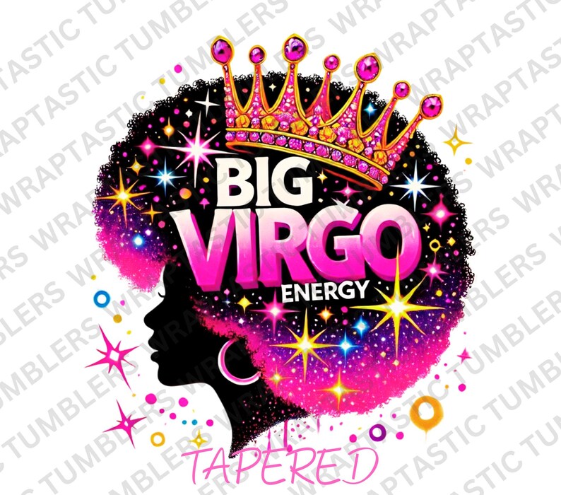 Virgo Tumbler Big Virgo Energy Png Virgo Season Png Tumbler Wrap Zodiac ...