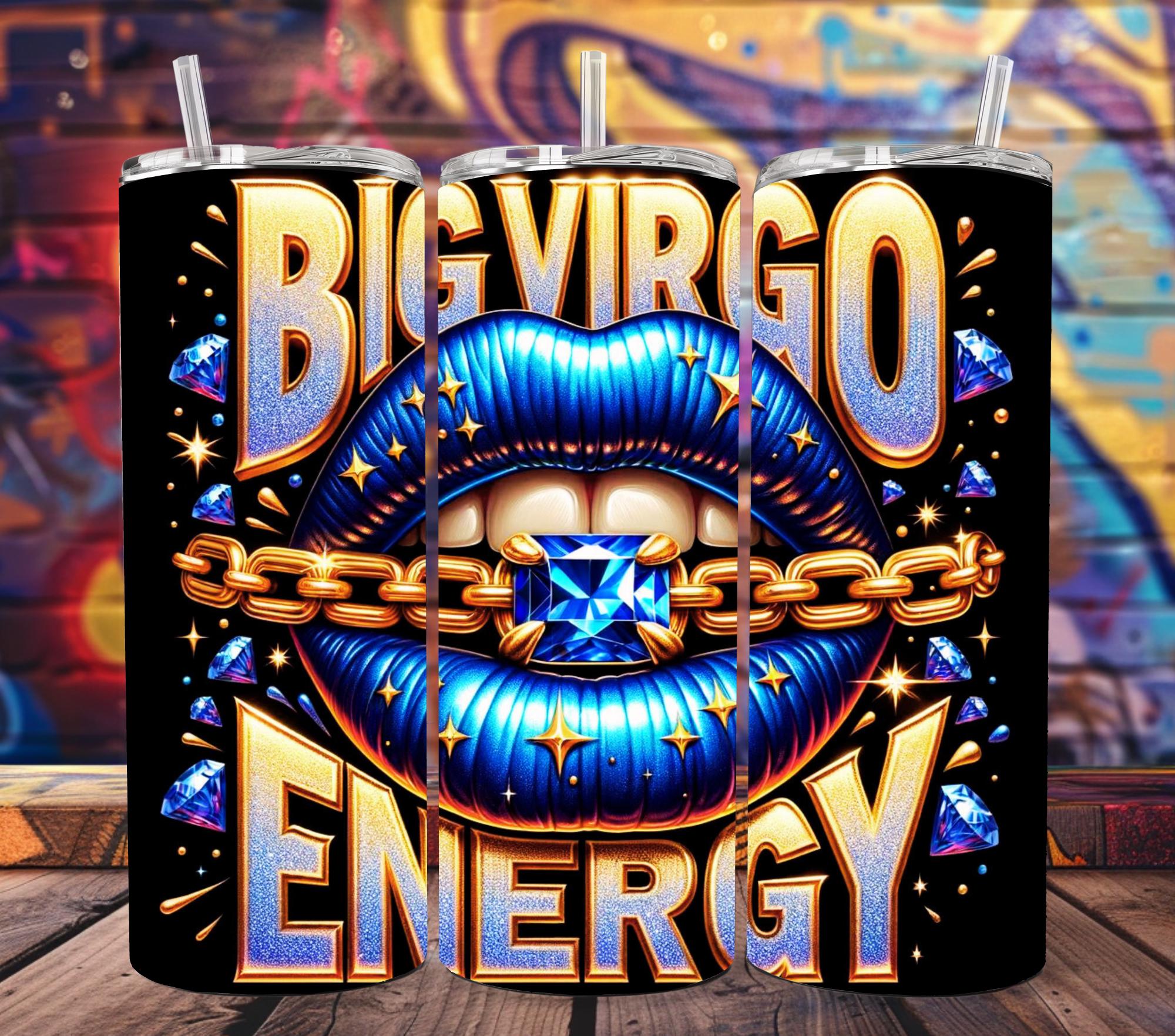 Virgo Season Tumbler Wrap: Cosmic Lips Astrology PNG (digital Download ...
