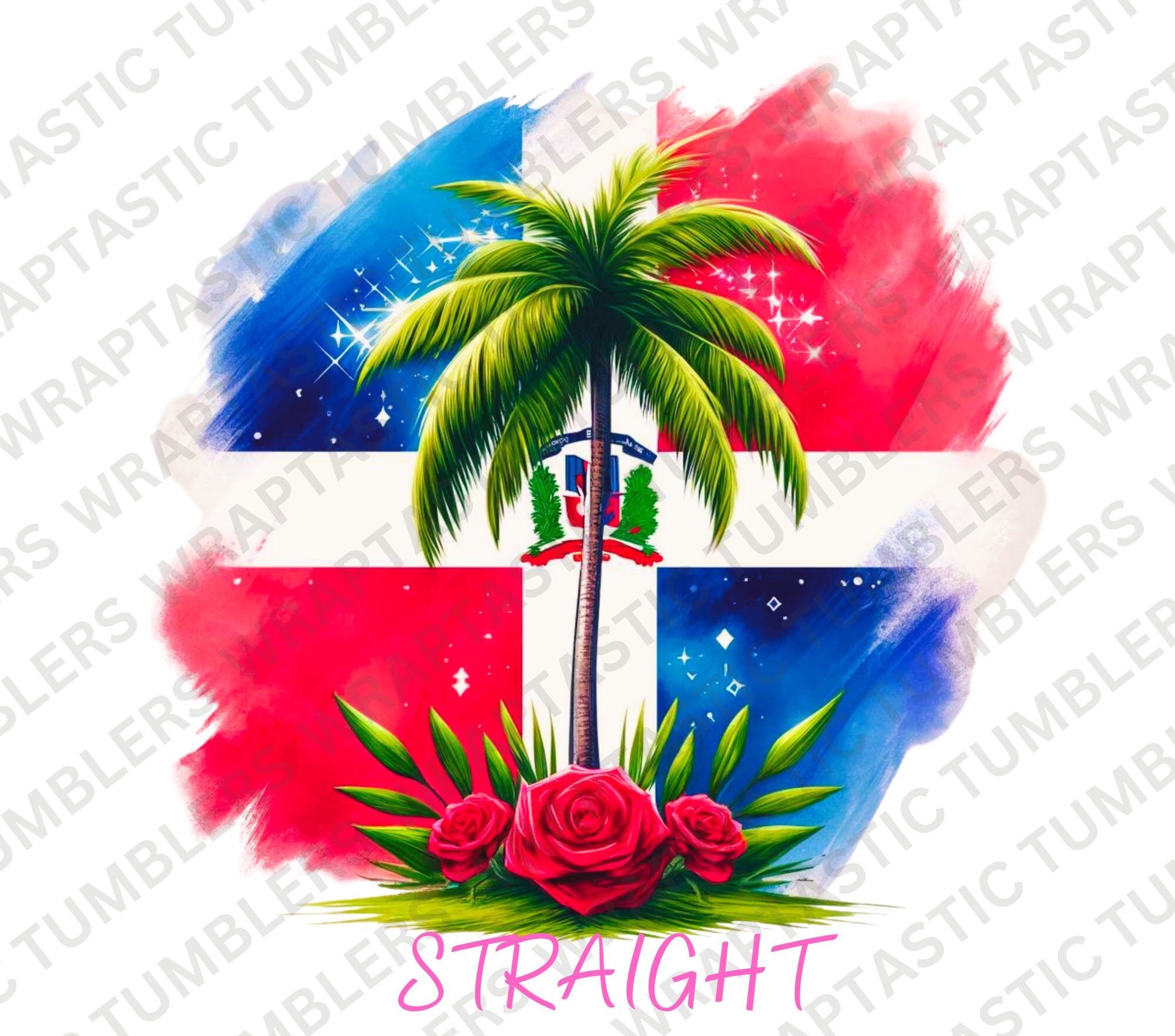 Dominican Republic Tumbler Wrap Svg, Dominican Tumbler Png Dominican ...