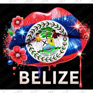 Belize Lips Png Belizean Flag Latina Woman Png 20oz Tumbler Wrap Afro ...