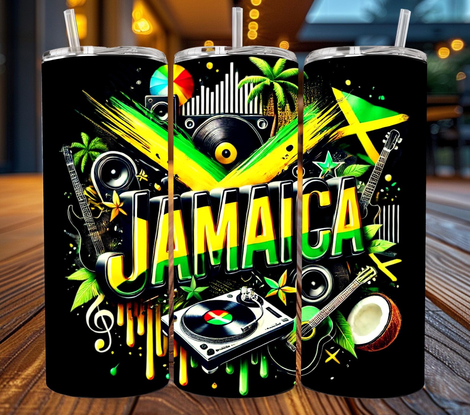 Rasta Man Tumbler Wrap: Jamaican Reggae Design (PNG Digital Download ...