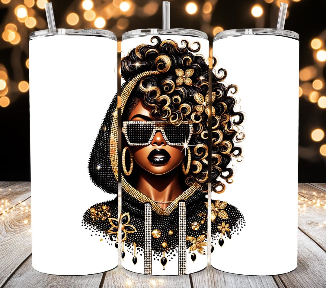 Black Queen Affirmations Tumbler PNG: Empowering Black Woman Clip Art ...