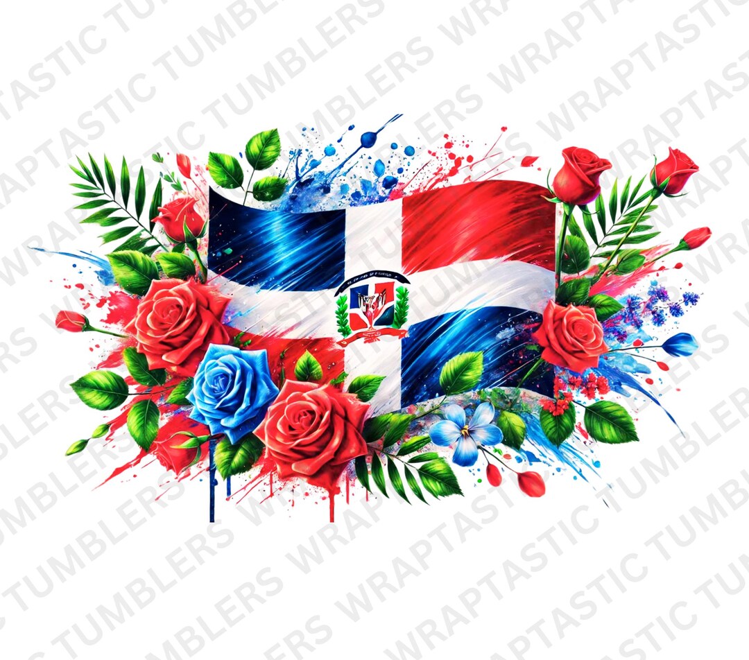 Dominican Png Tumbler, Dominican Svg Flag Dominicana Sublimation 20oz ...