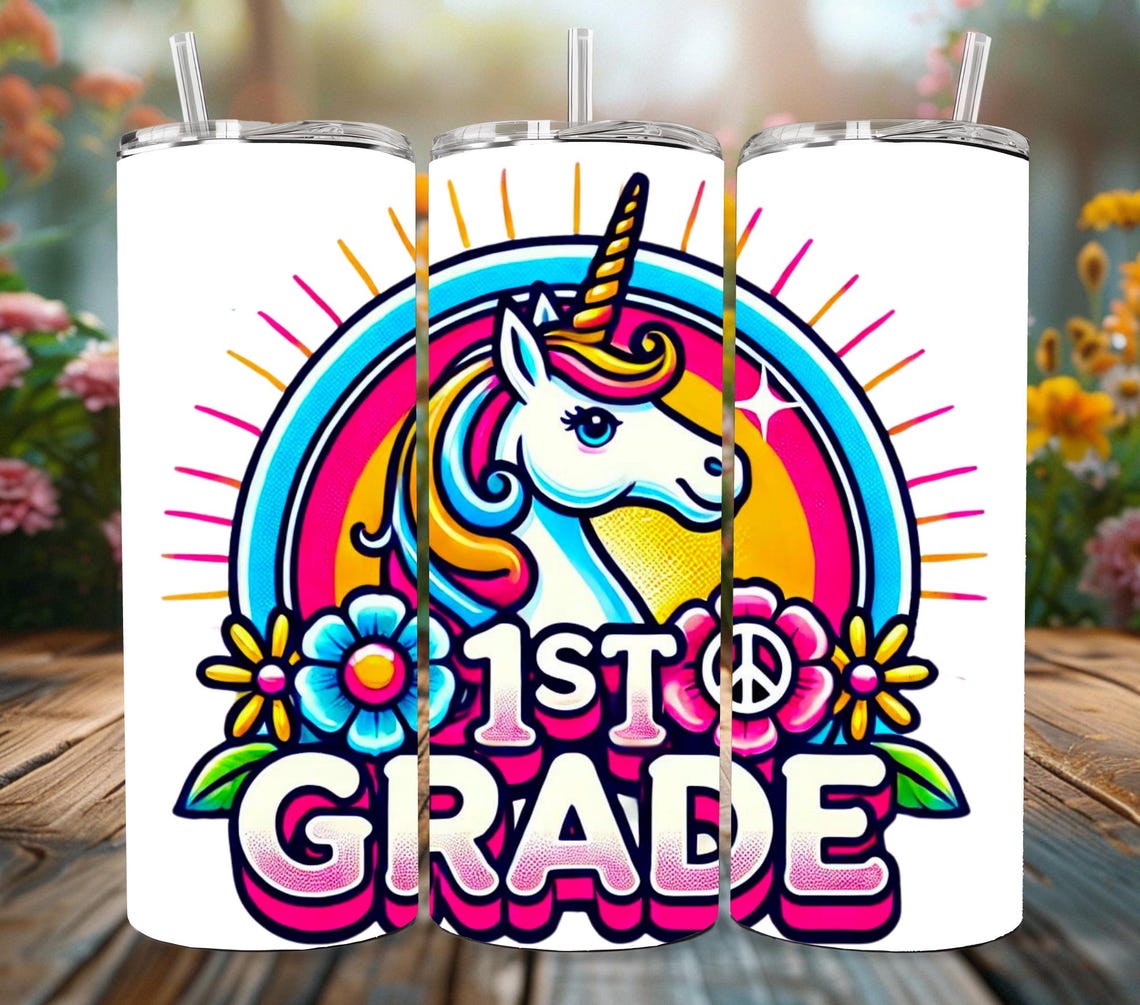Unicorn Tumbler Wrap 1st Grade Png Howdy First Grade First Grade Png ...