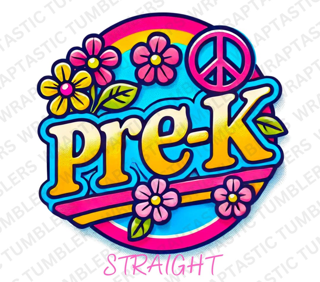 Prek Tumbler Wrap, Hello Pre-k Png, Hello Prek Png, Teacher Tumbler ...