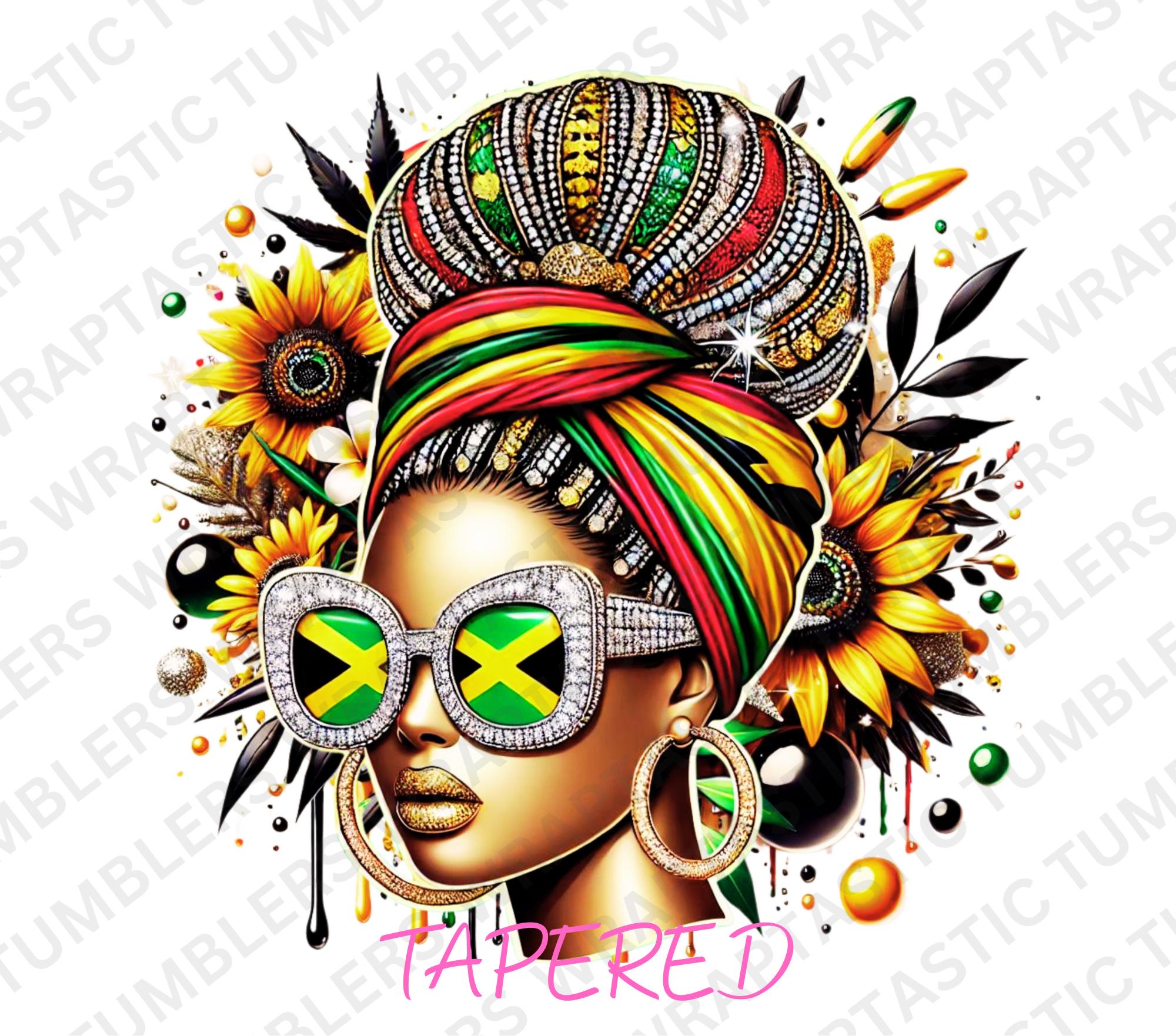 Jamaica Svg Png Rastafarian Tumbler Wrap Black Woman Svg African ...