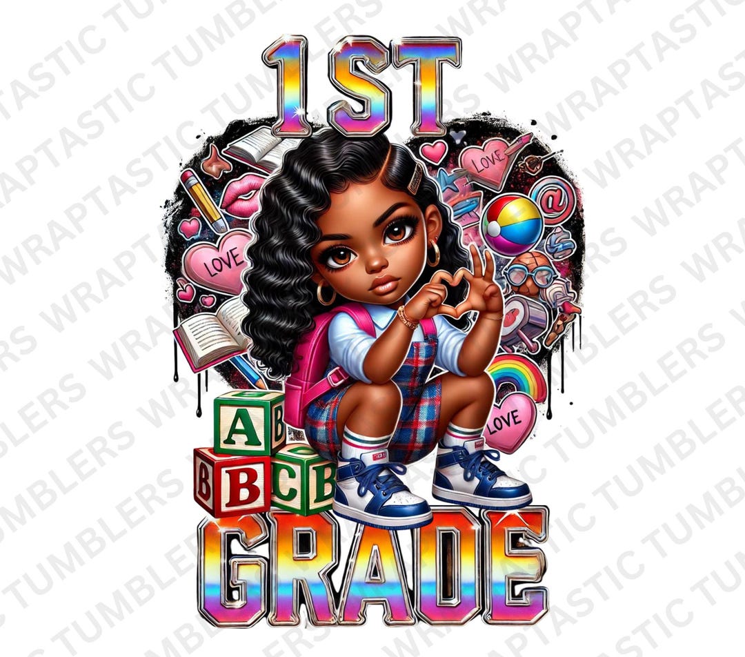 First Grade School Girl Png Svg 1st Grade Png Svg First Grade Png, Back ...